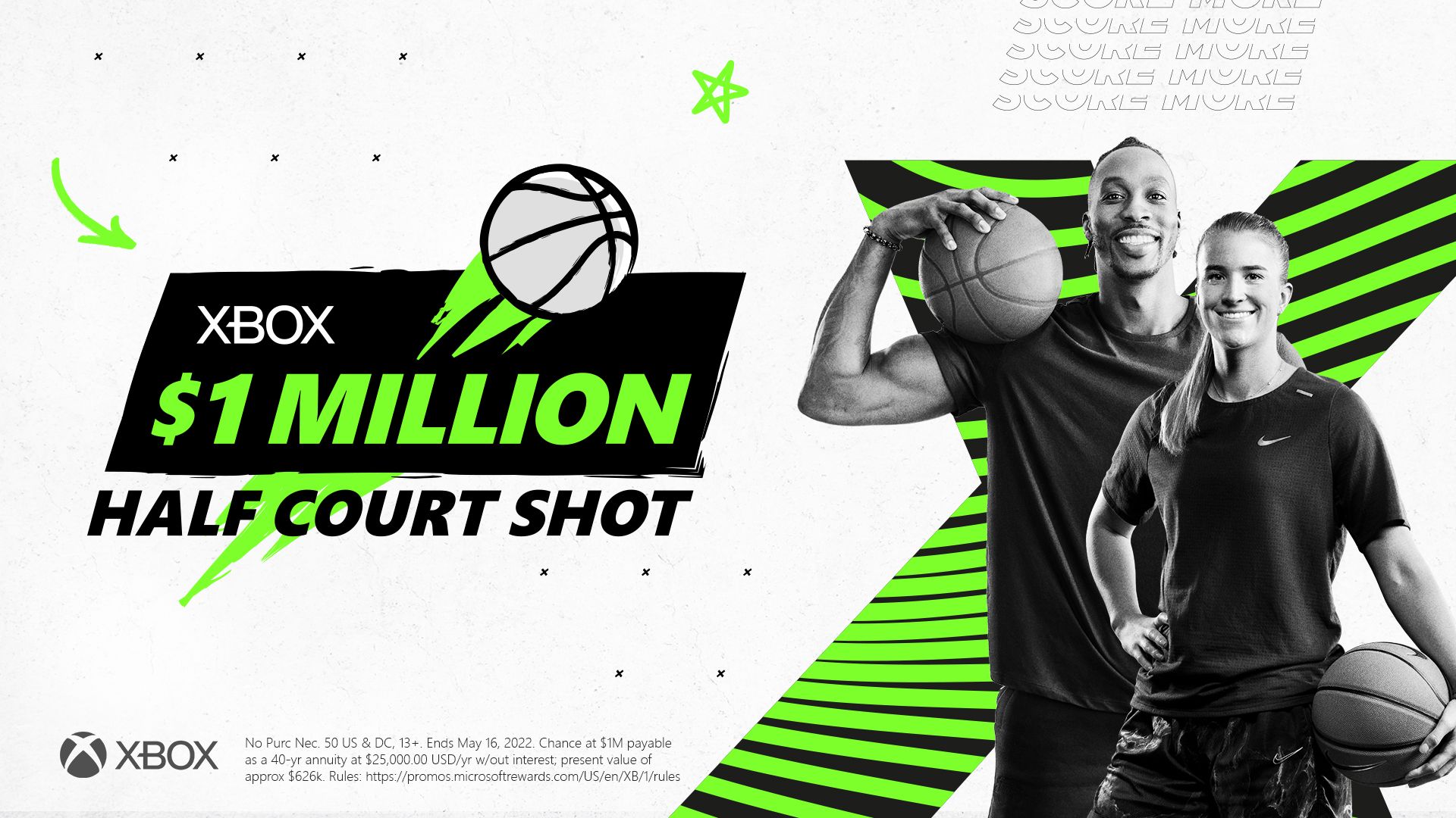 Chance to Score $1 Million with Xbox’s Half-Court Shot Sweepstakes ...