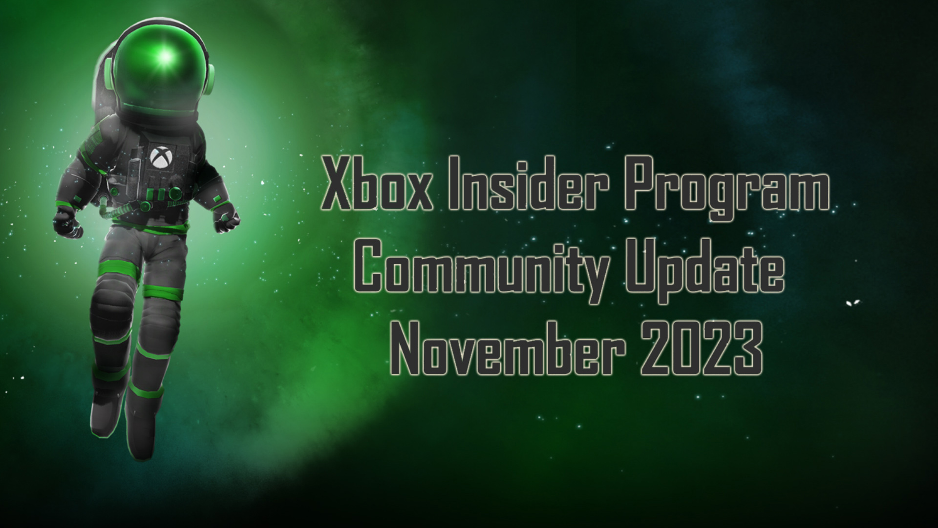 Community Update November 2023 - Xbox Wire