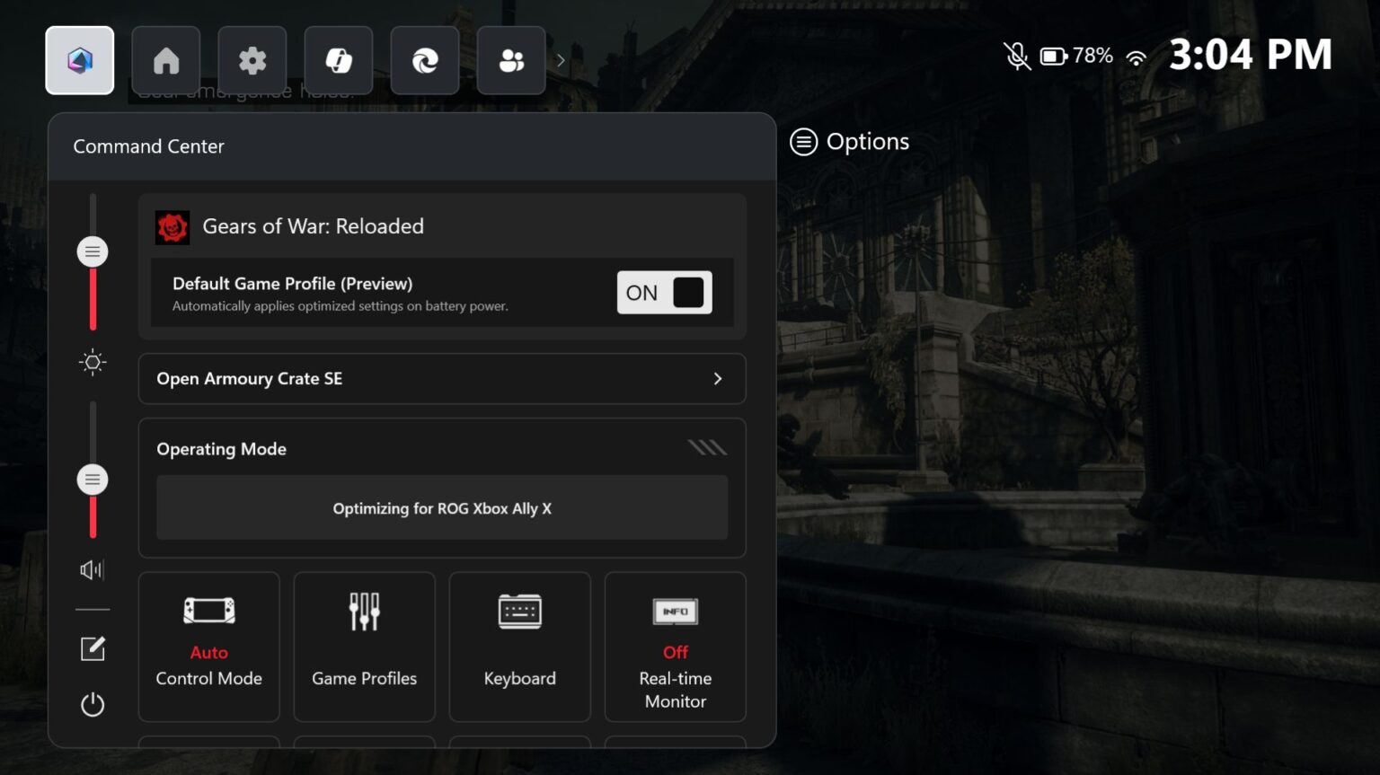 Xbox New Feature Default Game Profiles For ROG Xbox Ally X