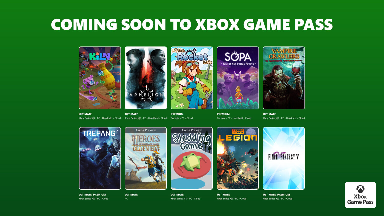 Coming to Xbox Game Pass: Kiln, Aphelion, Final Fantasy V, and More ...